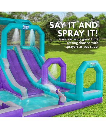 Sunny & Fun Inflatable Water Slide & Blow up Pool, Kids Water Park - Macy's