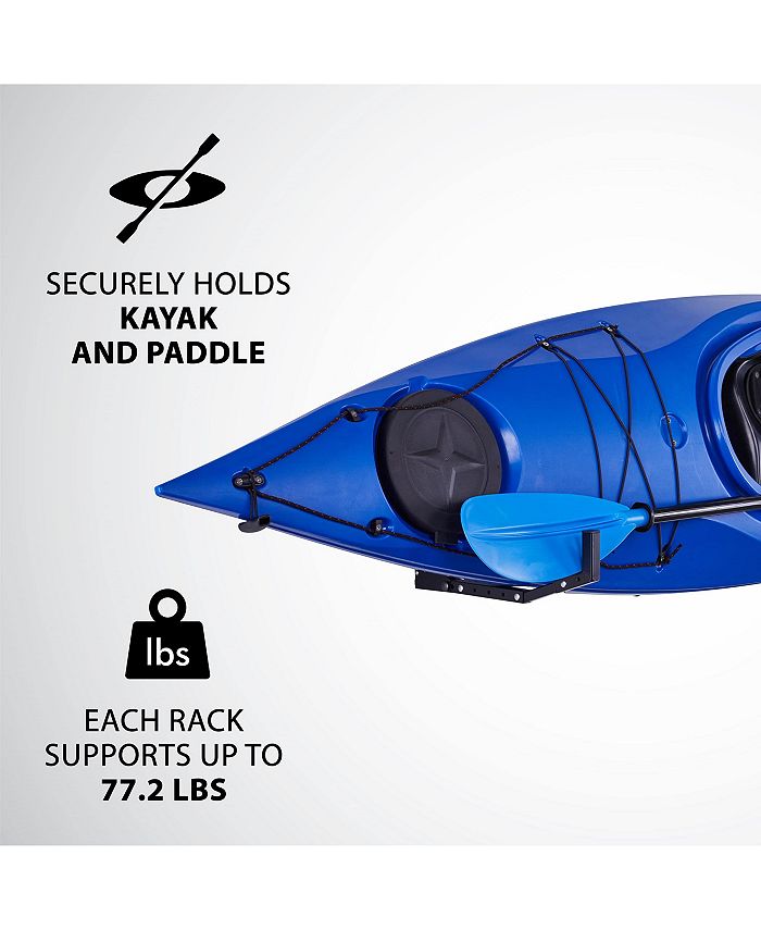 Raxgo Kayak Wall Hanger, Wall Mounted Kayak Storage Rack - 2 Pairs - Macy's