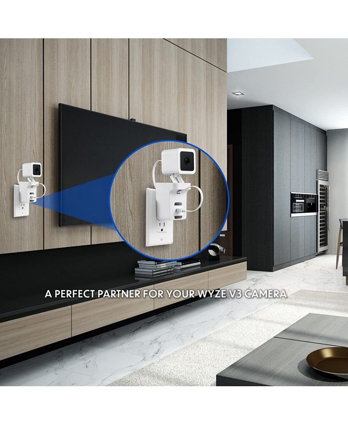 Wasserstein AC Outlet Wall Mount Compatible with Wyze Cam V3 - Reliable ...