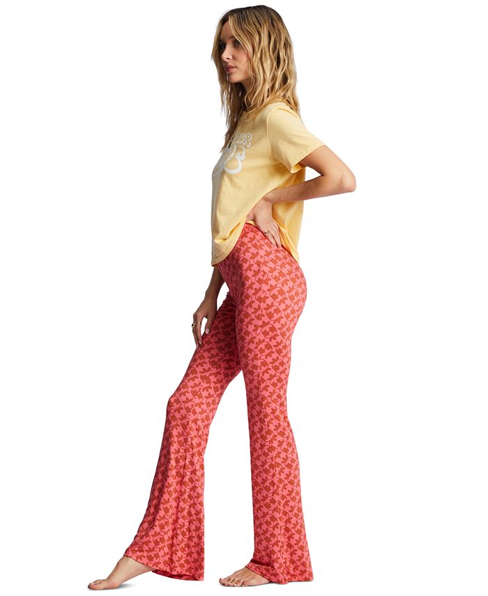 Billabong Juniors' Sundown Jersey Flare-Leg Pants - Macy's