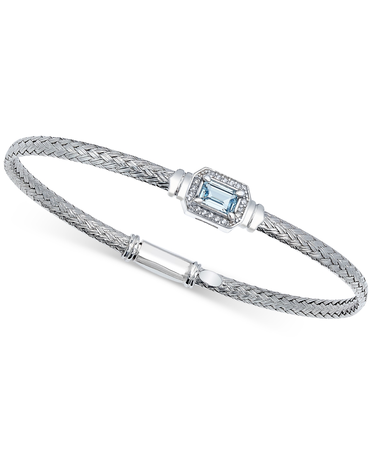 Click here for Garnet & White Topaz (1/5 ct. t.w.) Woven Bangle B... prices