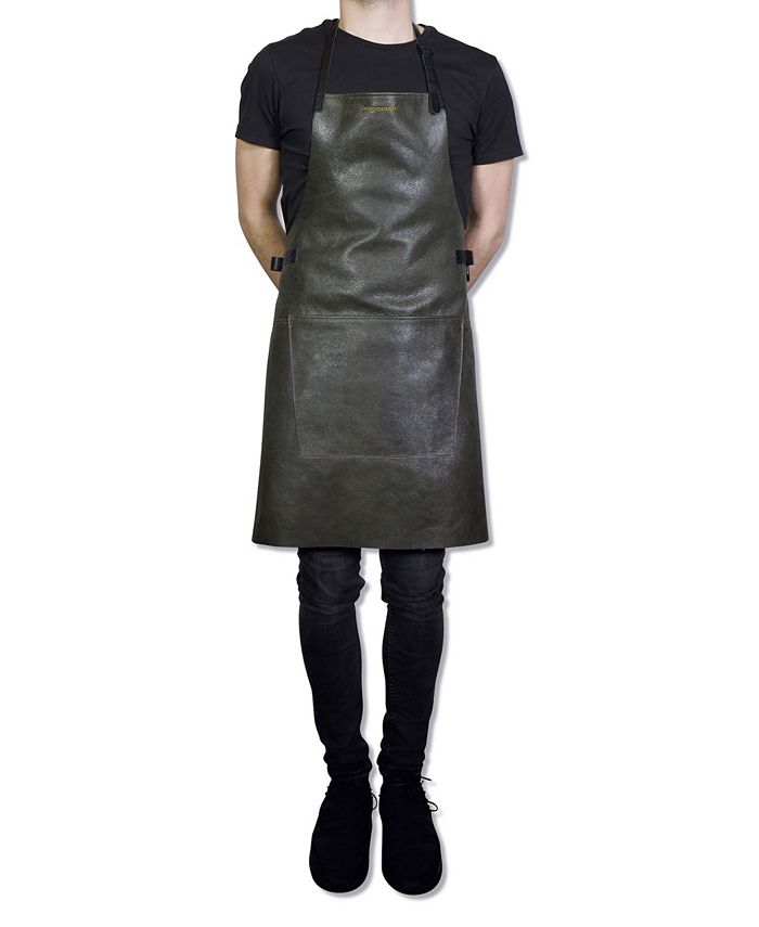 Dutchdeluxes BBQ Style Vintage-Like Leather Apron - Macy's