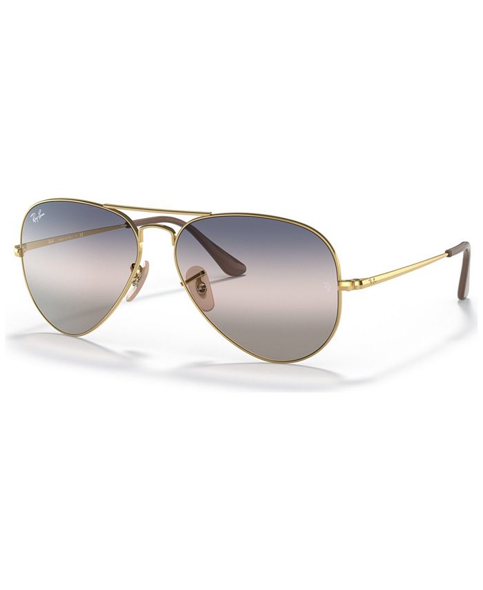 Ray-Ban Aviator Metal II Sunglasses, RB3689 GRADIENT - Macy's