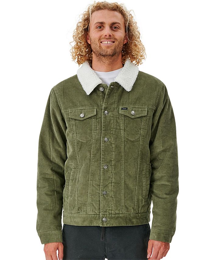 Rip Curl Men's State Cord Sherpa Jacket - Macy's
