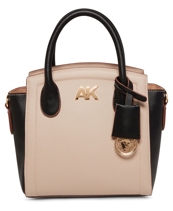 Anne Klein Color Blocked Top Handle Satchel Bag - Macy's