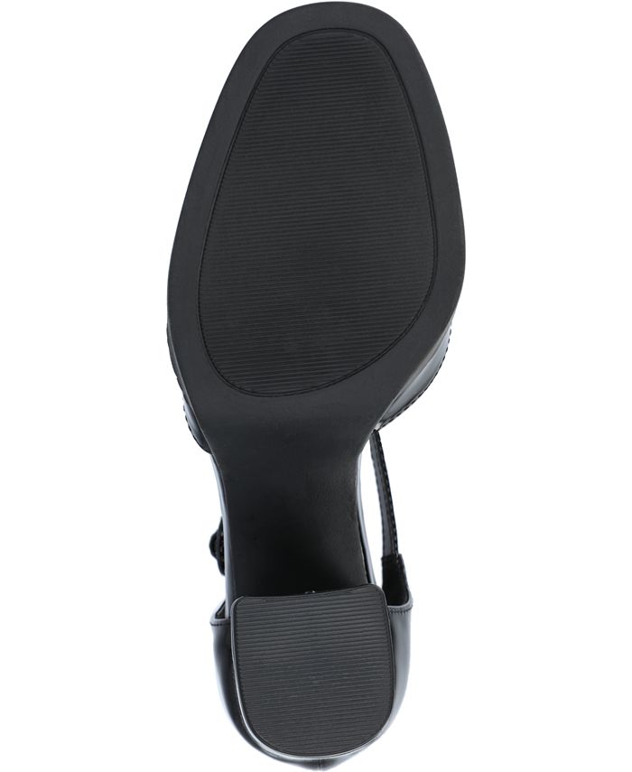 Journee Collection Women's Samarr Platform Block Heel Pumps - Macy's