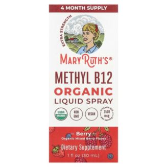 MaryRuth's Organic Methly B12 Liquid Spray Extra Strength Berry - 1 fl ...