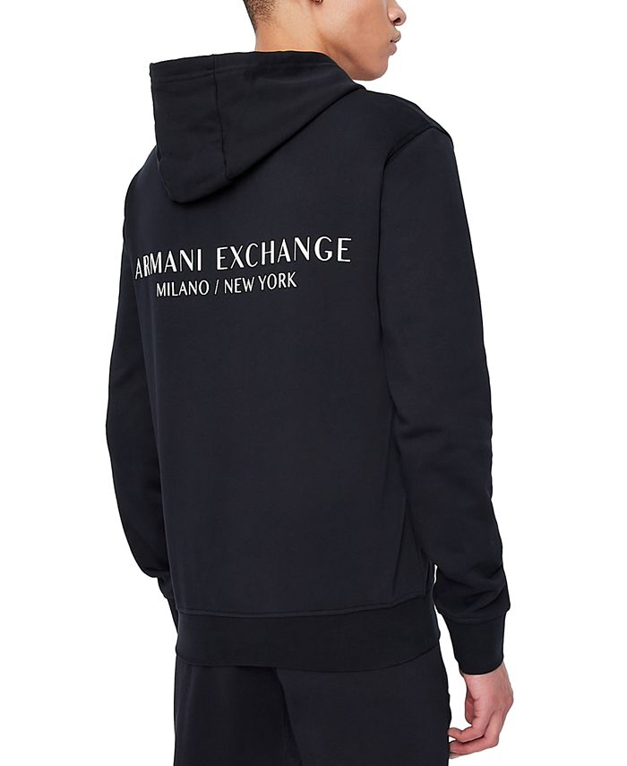 A|X Armani Exchange Men's Milano/New York Pullover Logo Hoodie - Macy's