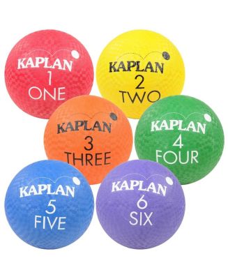 Kaplan Early Learning Colored Playground Balls - Set of 6 - Macy's