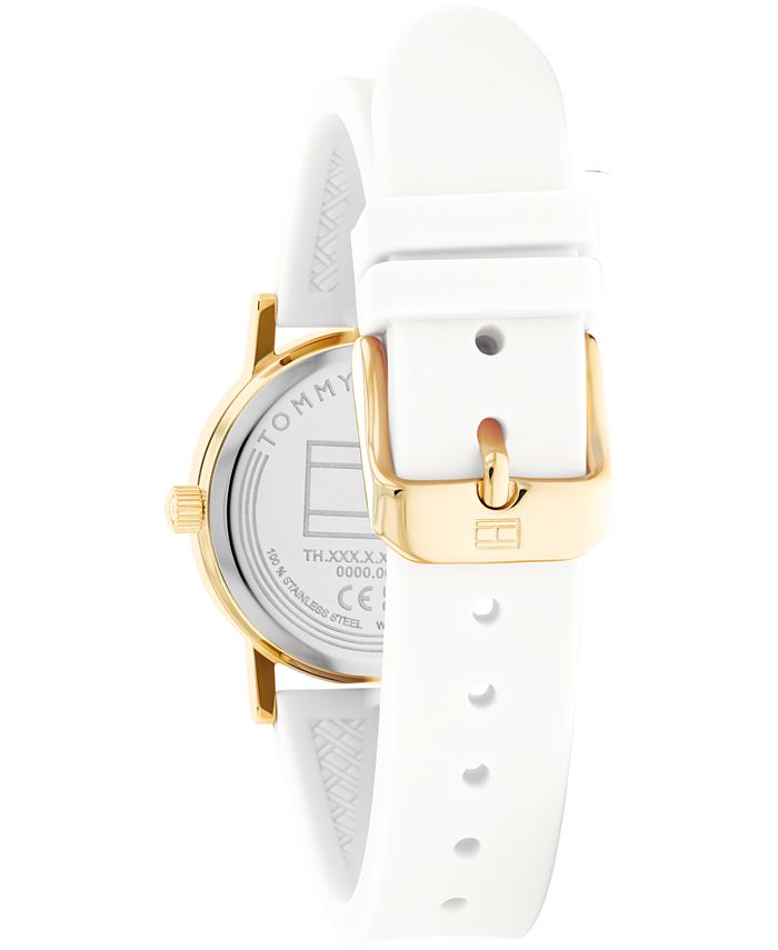 Tommy Hilfiger Kid's Multifunction White Silicone Strap Watch 32mm - Macy's