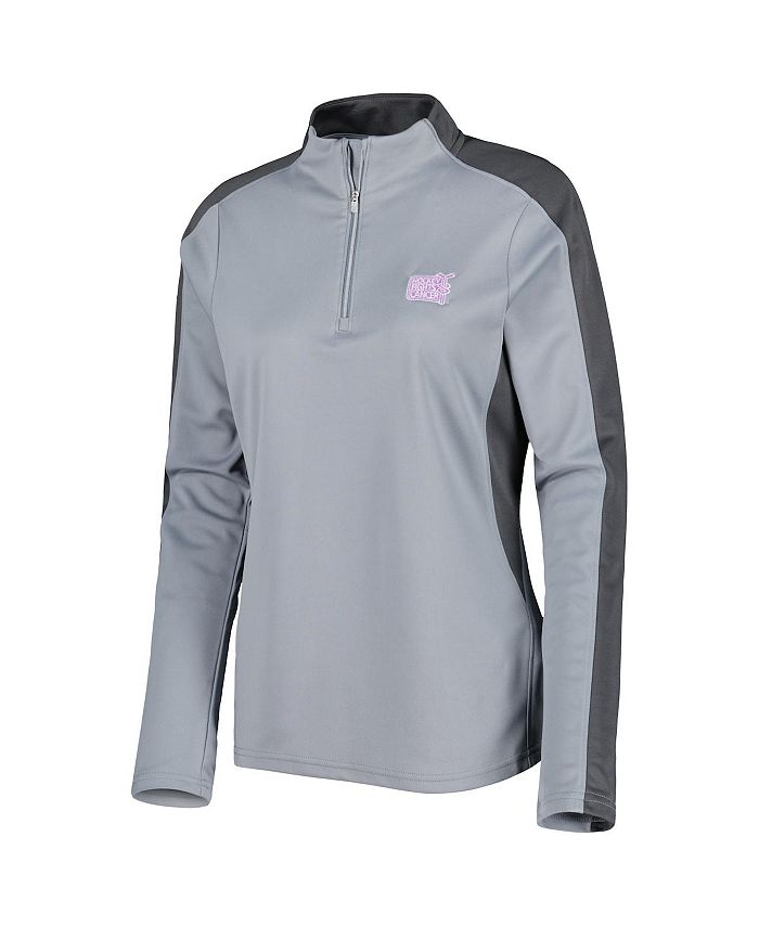 LevelWear Women's Gray Nhl 2022 Hockey Fights Cancer Remi Quarter-Zip ...