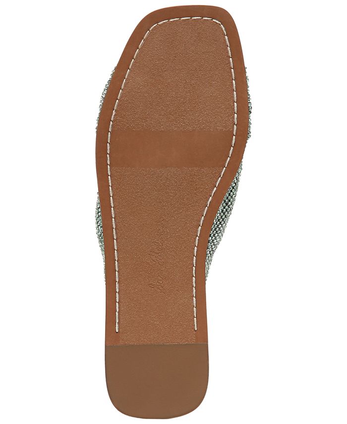 Sam Edelman Issie Embellished Knotted Slide Sandals - Macy's