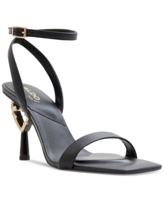 ALDO Women's Lovethrone Two-Piece Novelty Heart Stiletto Dress Sandals ...