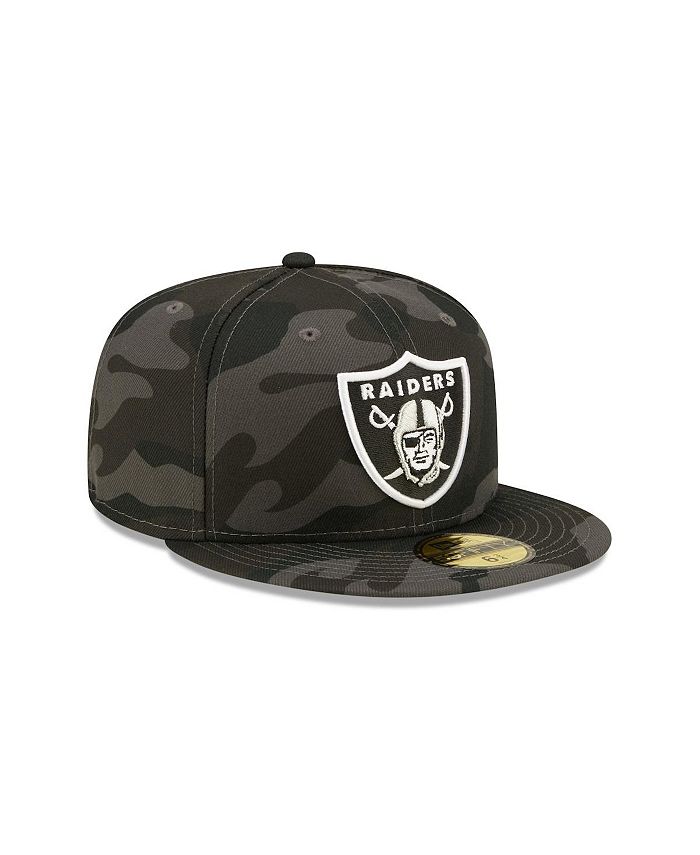 New Era Men's Black Las Vegas Raiders Camo 59Fifty Fitted Hat - Macy's