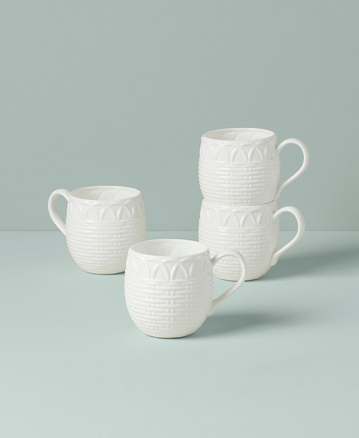 Lenox Wicker Creek Mugs, Set Of 4 - Macy's