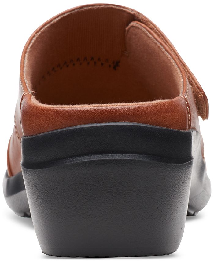 Clarks Women's Angie Maye Perfed Strapped Comfort Clogs - Macy's