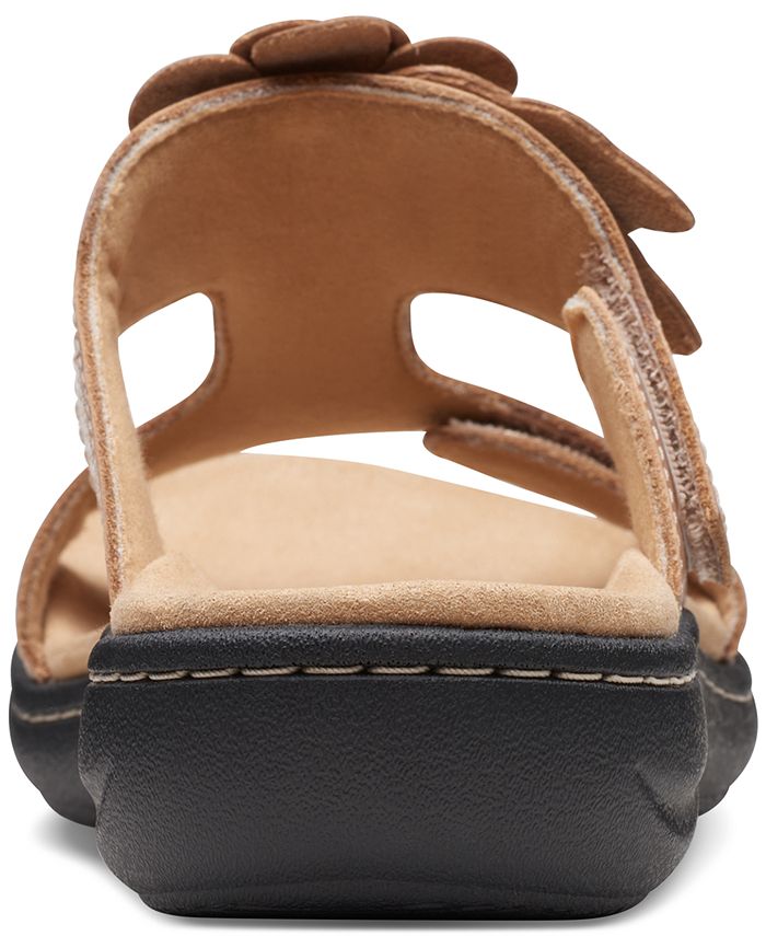 Clarks Women's Laurieann Madi Flower-Trimmed Sandals - Macy's