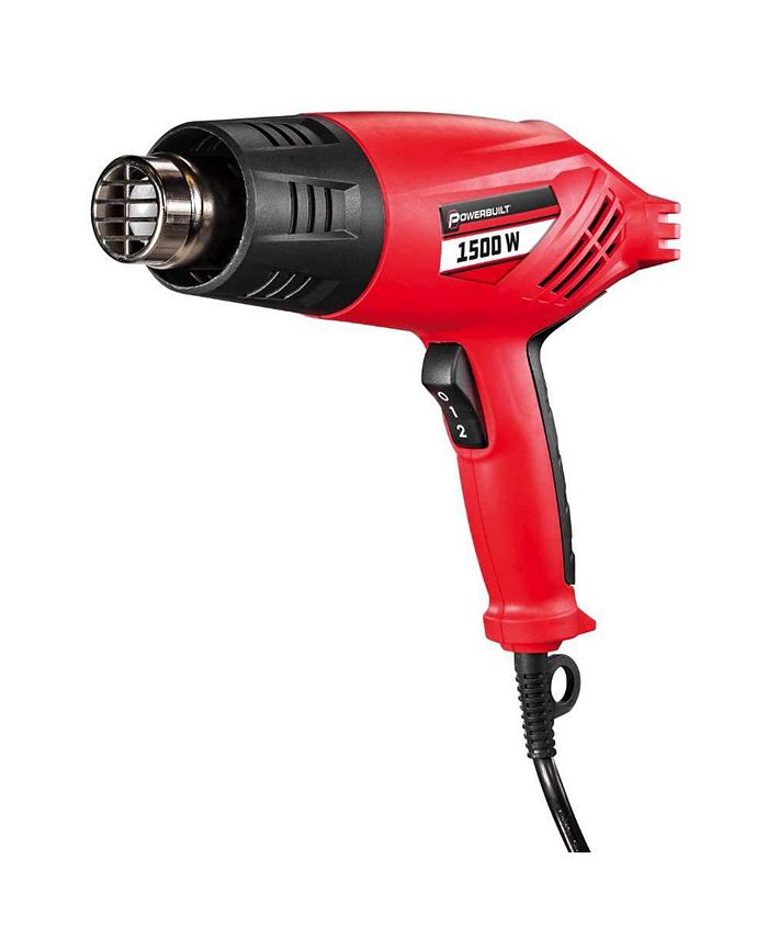 Powerbuilt 1500W Heavy Duty Heat Gun Kit in Storage Case - Macy's