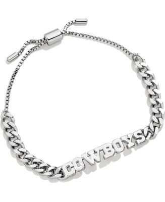 Women's BaubleBar Silver Dallas Cowboys Chain Bracelet - Macy's