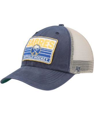 Men's '47 Brand Navy, Natural Buffalo Sabres Four Stroke Clean Up ...