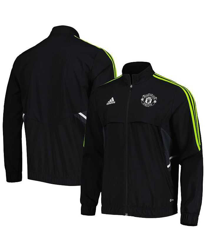 adidas Men's Black Manchester United Presentation AEROREADY Full-Zip ...
