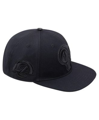 Men's Pro Standard Los Angeles Rams Triple Black Snapback Hat - Macy's