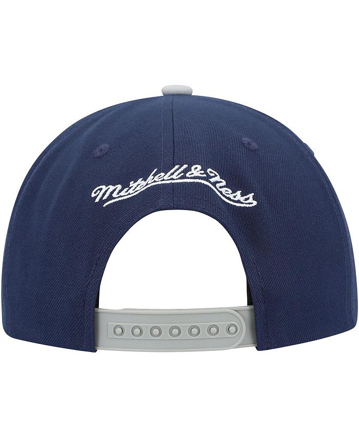 Mitchell & Ness Men's Navy and Gray Georgetown Hoyas Logo Snapback Hat - Macy's