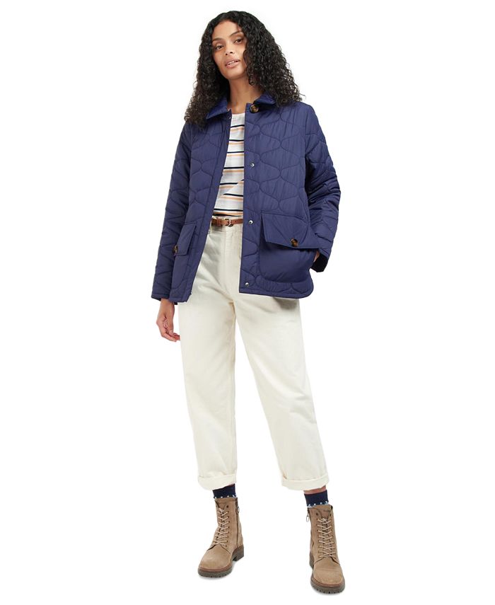 Barbour Women's Leilani Quilted Patch-Pocket Jacket - Macy's