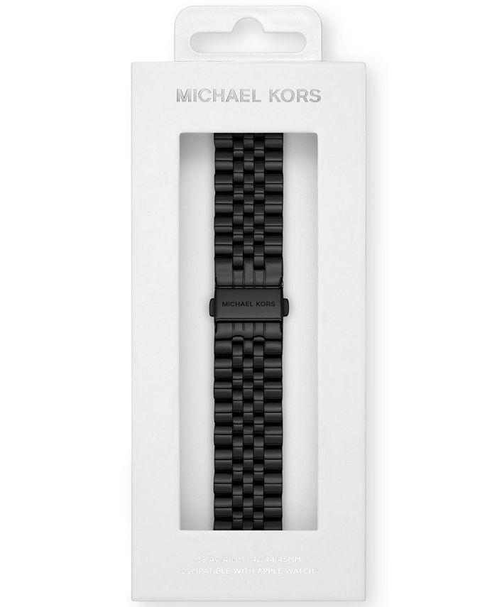 Michael Kors Unisex Black Stainless Steel Band for Apple Watch, 38mm ...