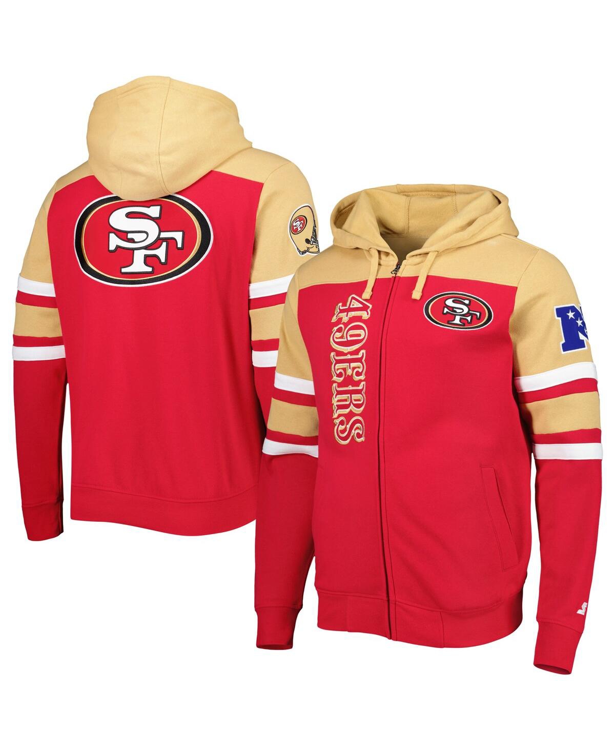 Starter Scarlet San Francisco 49ers Extreme Full-zip Hoodie Jacket ...