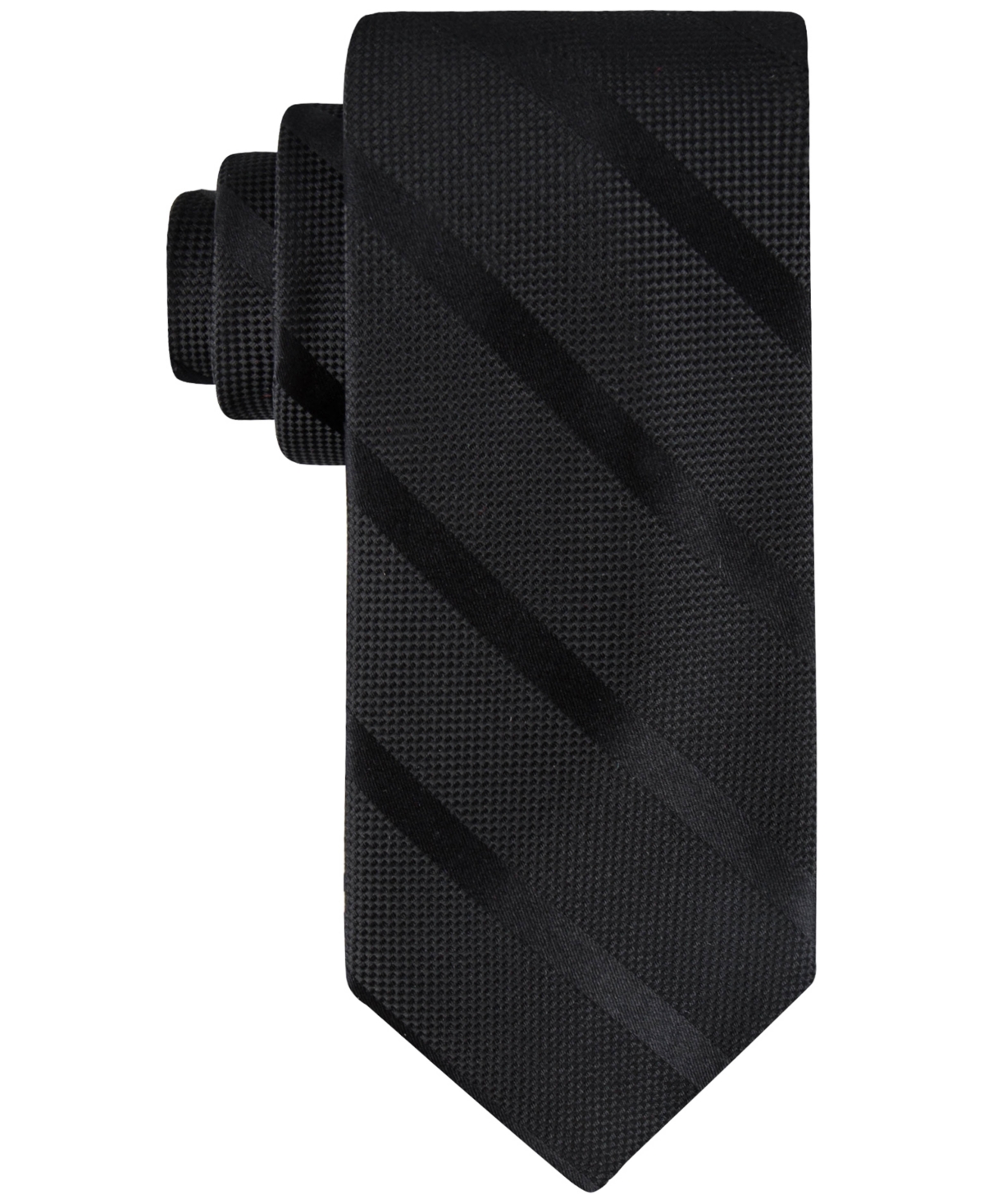 Click here for Tommy Hilfiger Mens Solid Textured Stripe Tie - Bl... prices