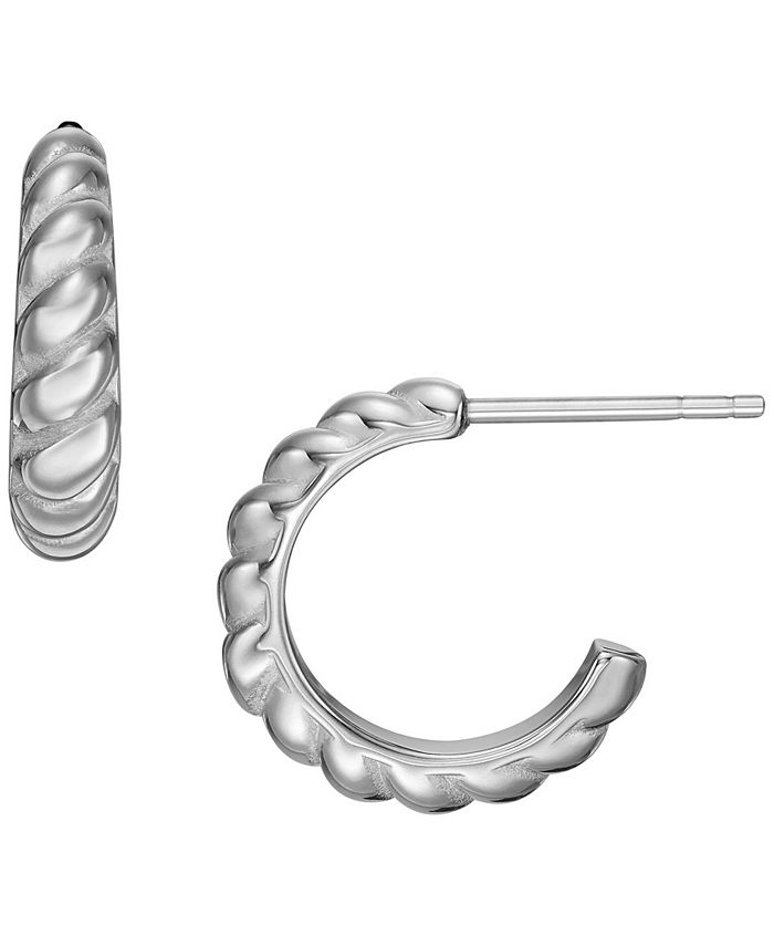 Fossil Vintage-like Twists Hoop Earrings - Macy's