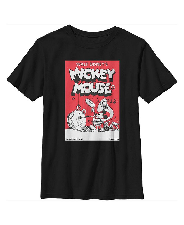 Disney Boy's Mickey & Friends Mickey Mouse One Man Band Child T-Shirt ...