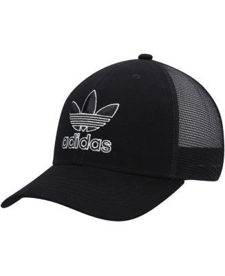 Men's adidas Originals Black Icon Trucker Snapback Hat - Macy's