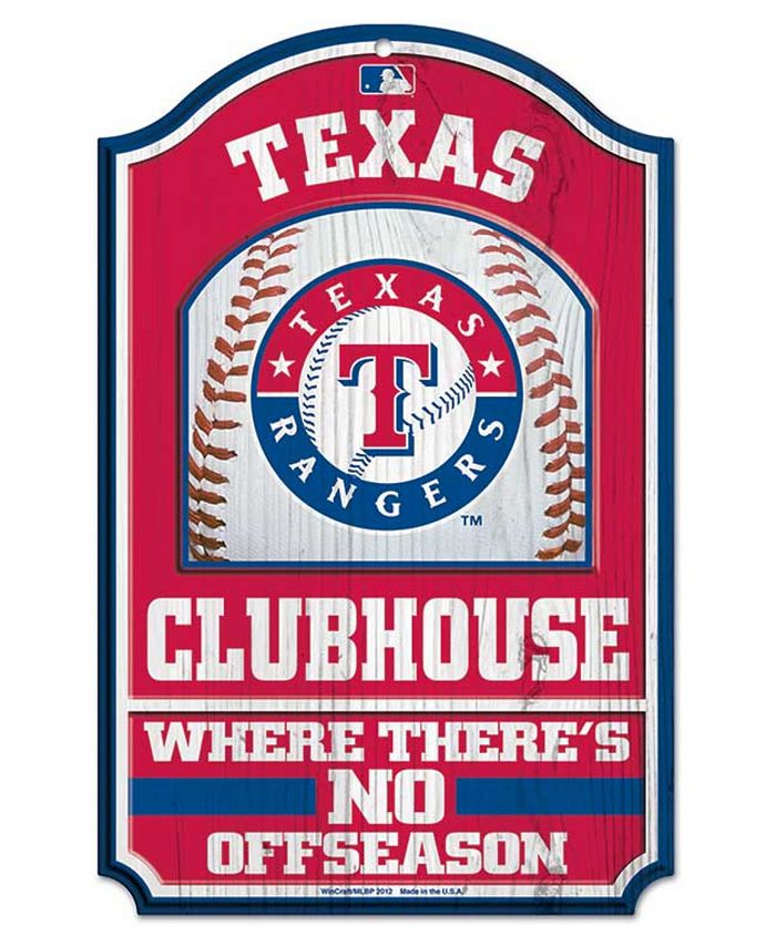 Wincraft Texas Rangers Wood Sign - Macy's