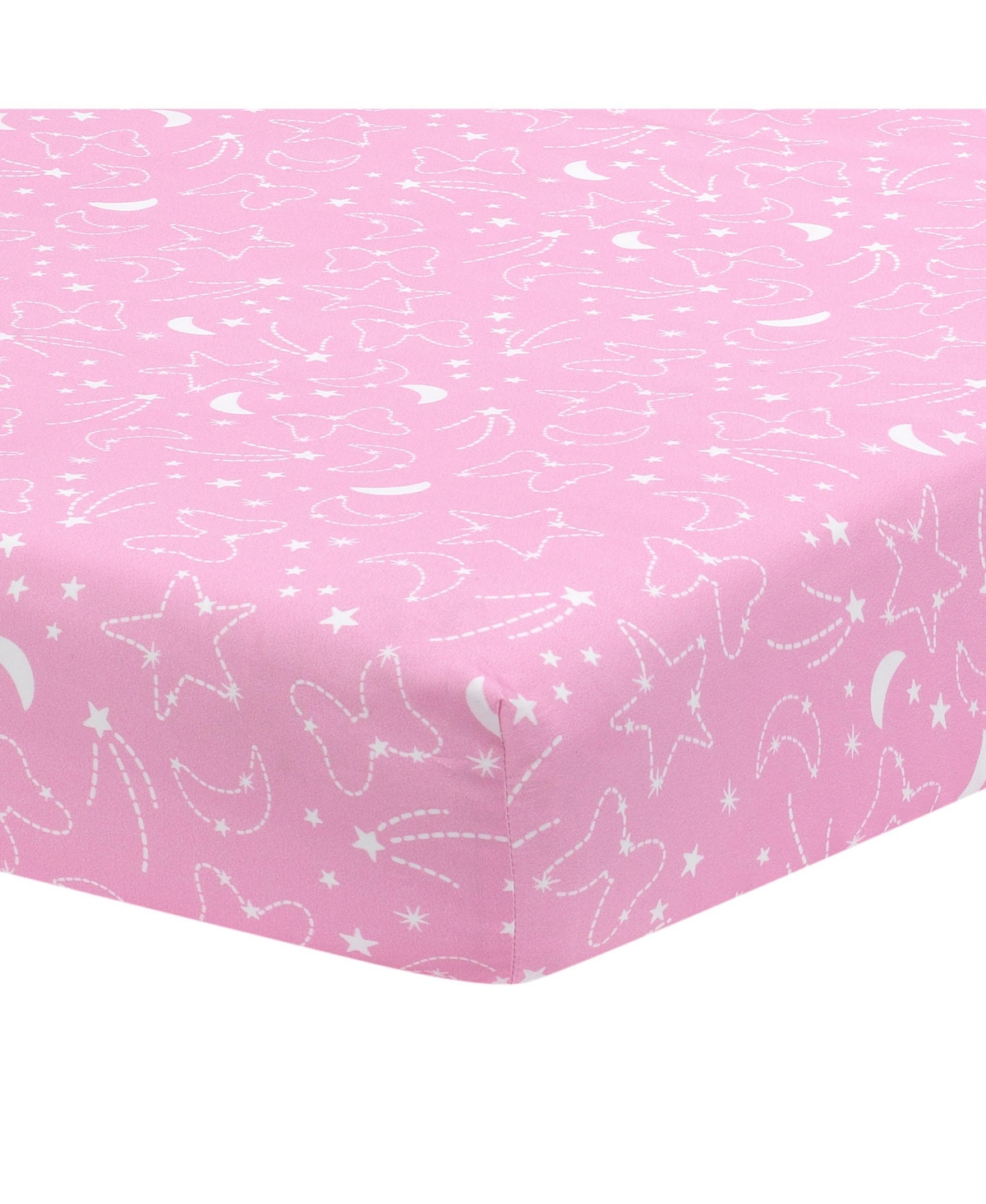 Lambs & Ivy Disney Baby Minnie Mouse Pink Celestial Fitted Crib Sheet by - Pink