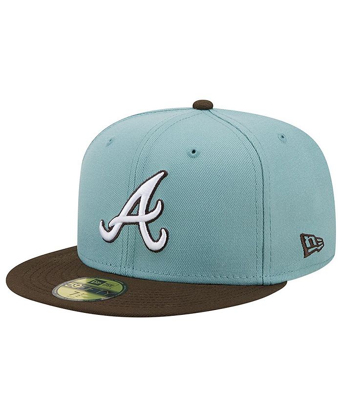 New Era Men's Light Blue and Brown Atlanta Braves Beach Kiss 59FIFTY ...