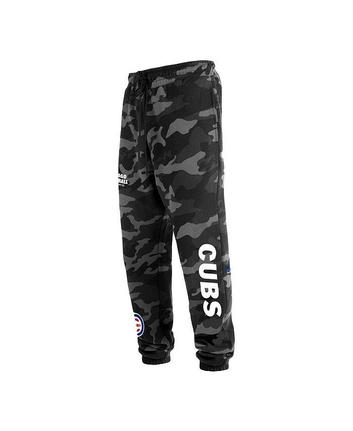 New Era Men's Black Chicago Cubs Camo Jogger Pants - Macy's