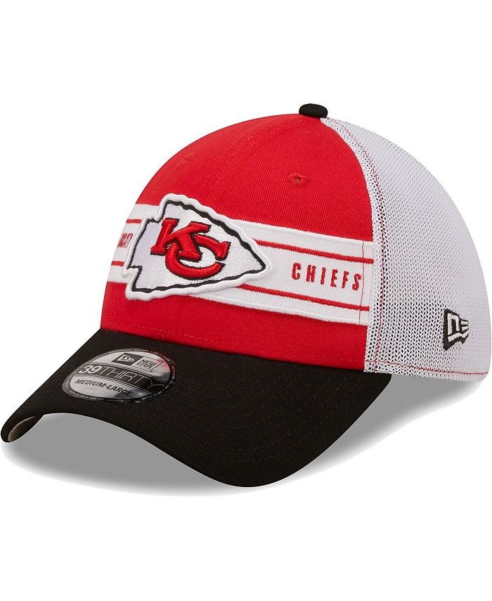 New Era Men's Red, Black Kansas City Chiefs Team Banded 39THIRTY Flex ...