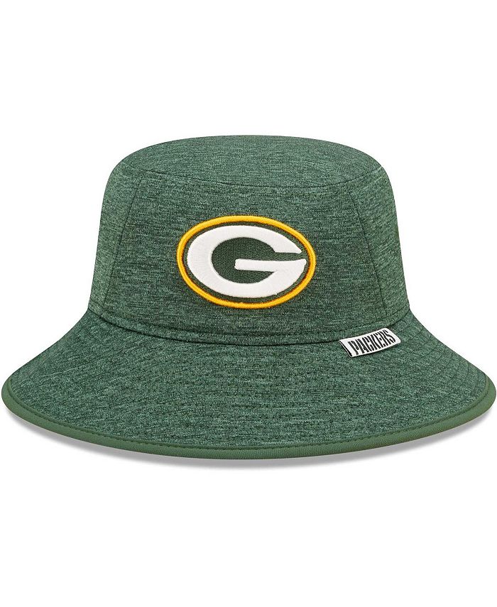 New Era Men's Heather Green Green Bay Packers Bucket Hat - Macy's