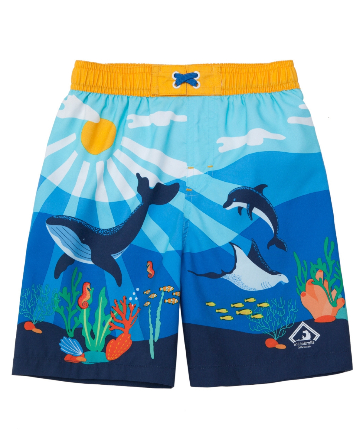 Click here for Rokka&Rolla Toddler Boys Swim Trunks with Mesh Lin... prices