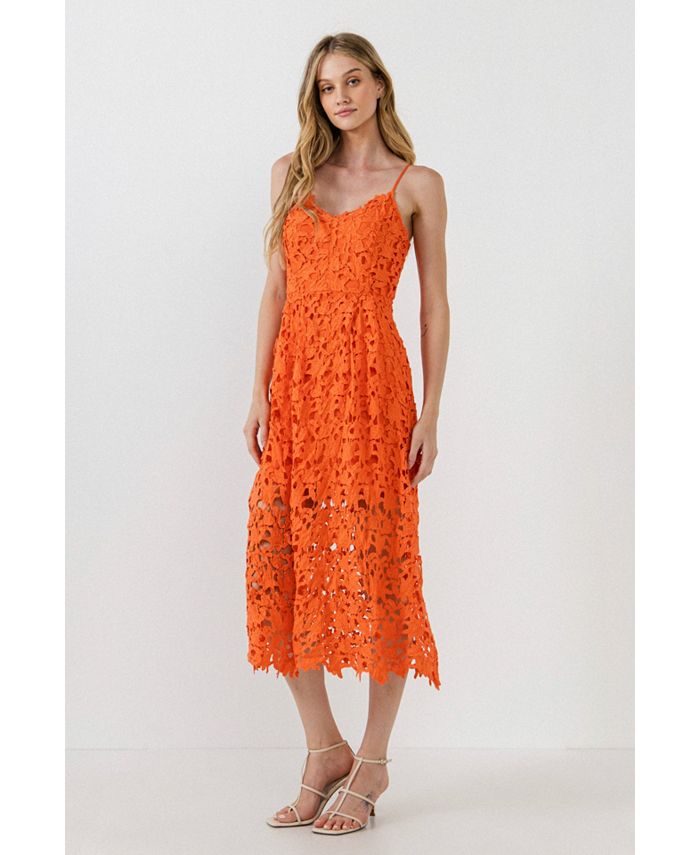 endless rose Women's Lace Cami Midi Dress - Macy's