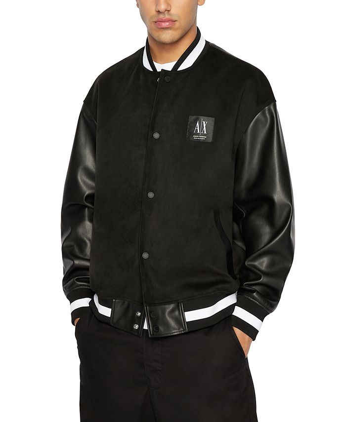 A|X Armani Exchange Men's Basics By Armani Mix-Media Embossed Logo ...