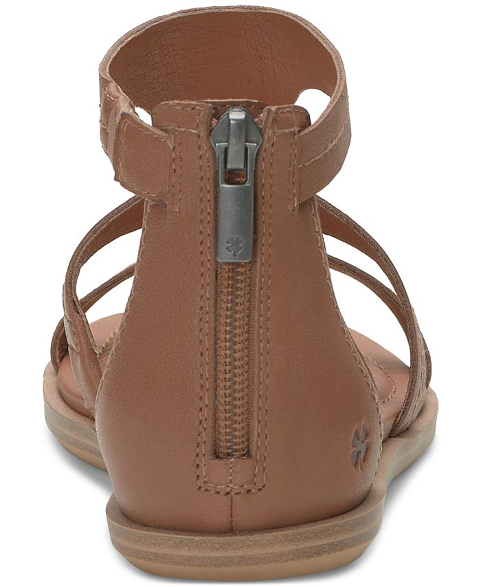 Lucky Brand Women's Nayda T-Strap Gladiator Flat Sandals - Macy's
