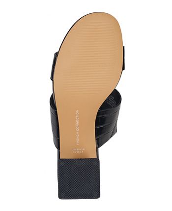 French Connection Women's Slide on Block Heel Sandals - Macy's