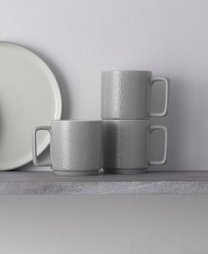 Noritake Colortex Stone Stax Mugs, Set of 4 - Macy's