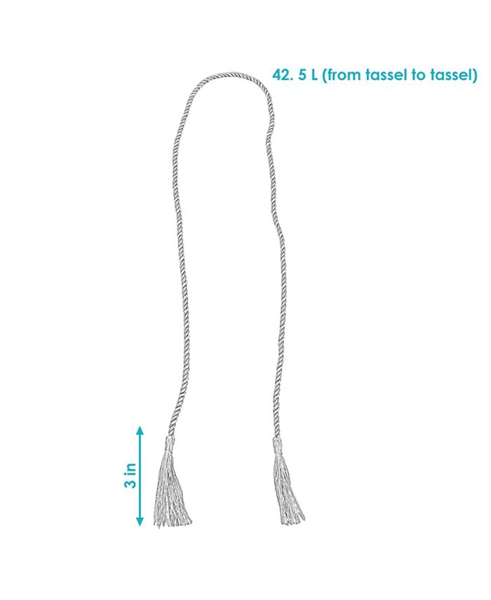 Sunnydaze Decor Indoor/Outdoor Rope Curtain Tiebacks - Copper - Set of ...