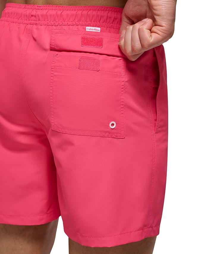 Calvin Klein Men's 5" CK Outline Logo Swim Trunks - Macy's