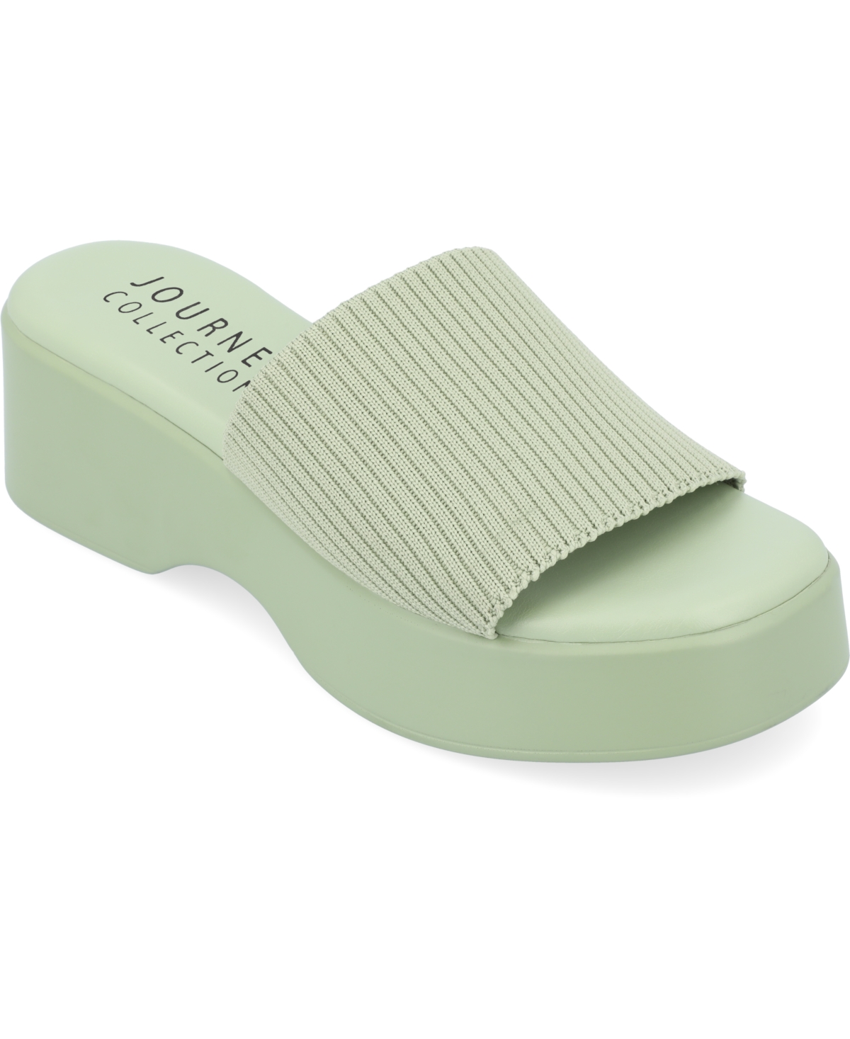 Click here for Journee Collection Womens Emani Knit Platform Sand... prices
