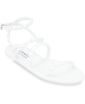Journee Collection Women's Saphira Studded Jelly Sandals - Macy's